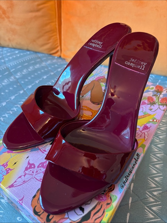 Jeffrey Campbell | Shoes | Jeffrey Campbell Cesoir Burgundy Patent ...